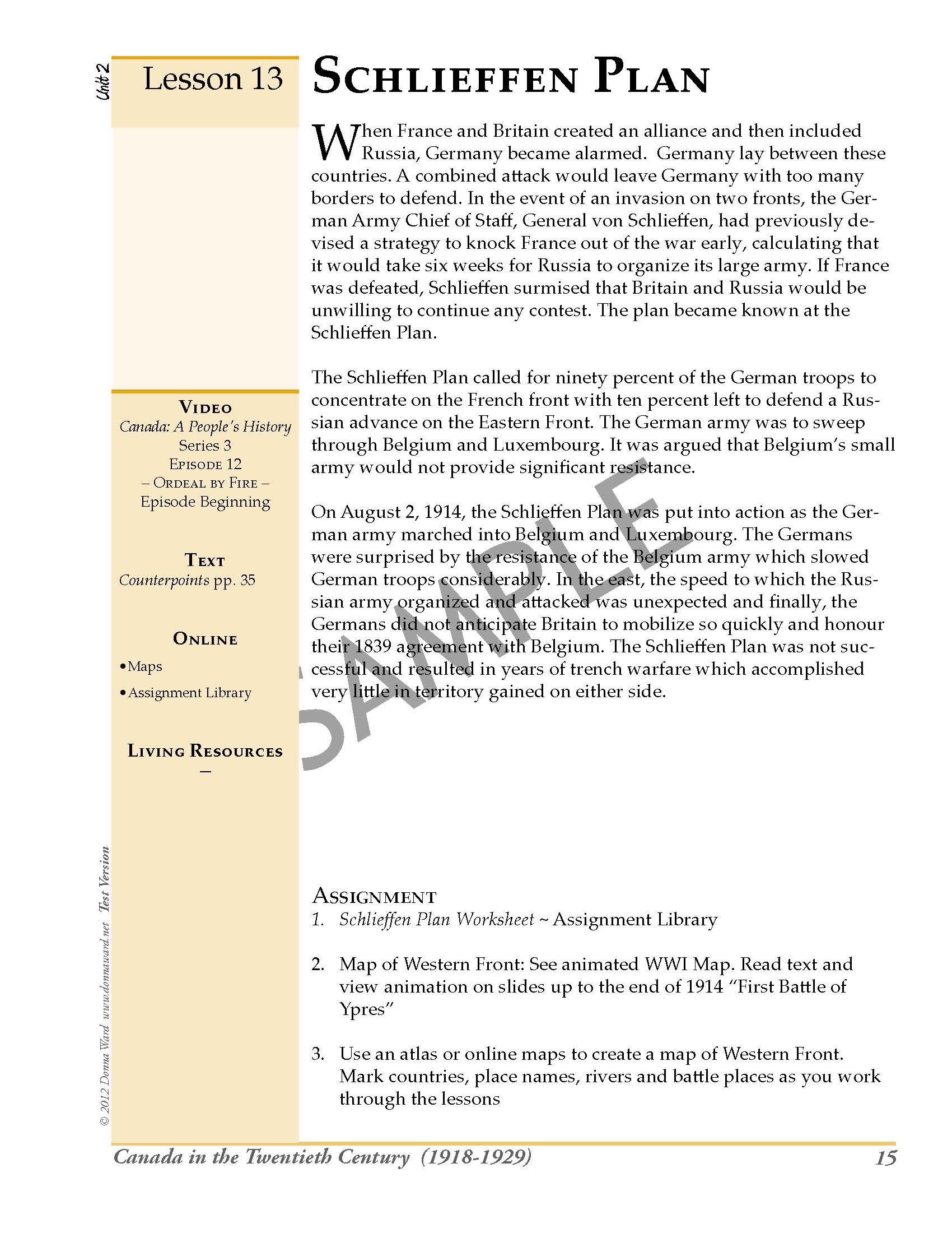 Canada in the 20th Century High School Course – Northwoods Press