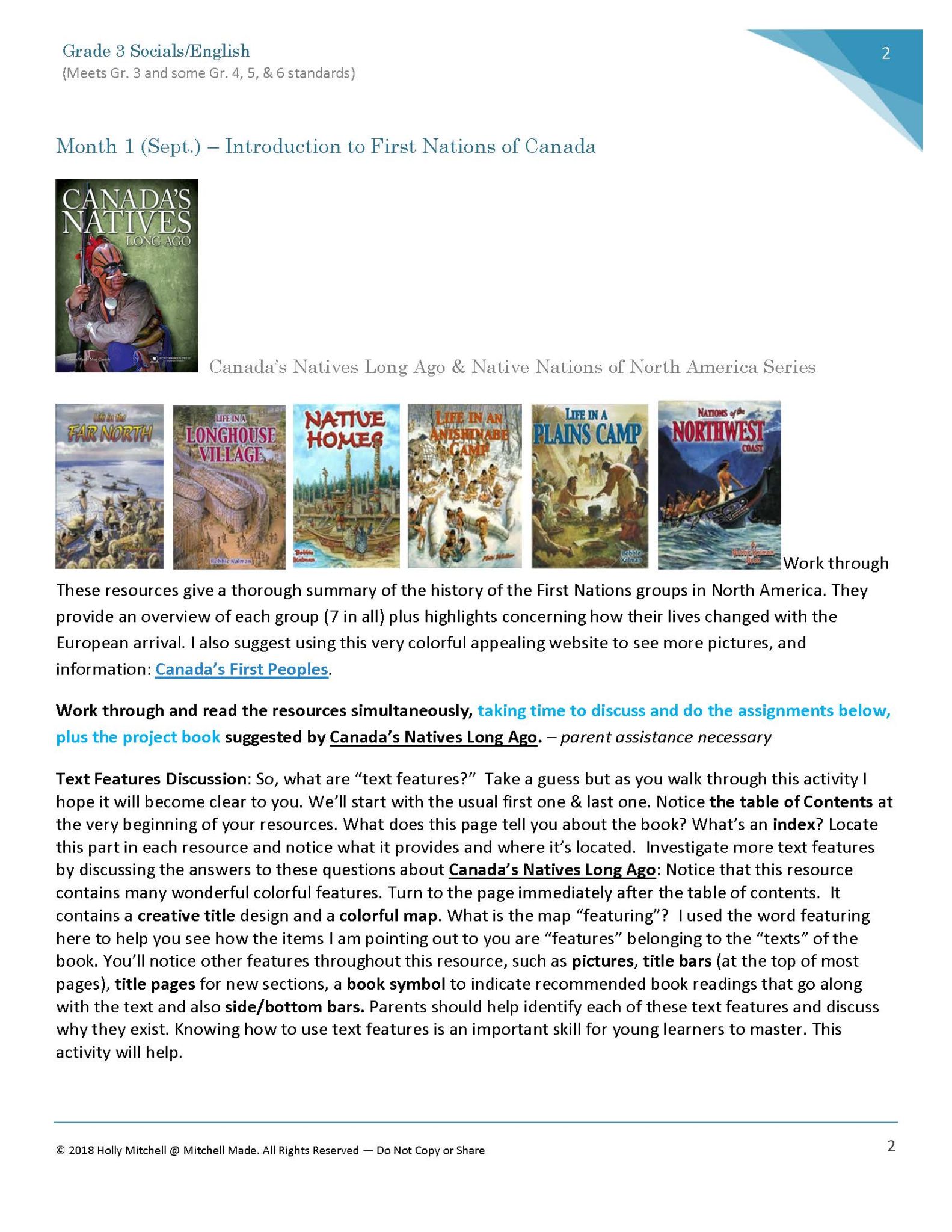 Grade 3: Indigenous Peoples Course (Mitchell Made) - Northwood Press